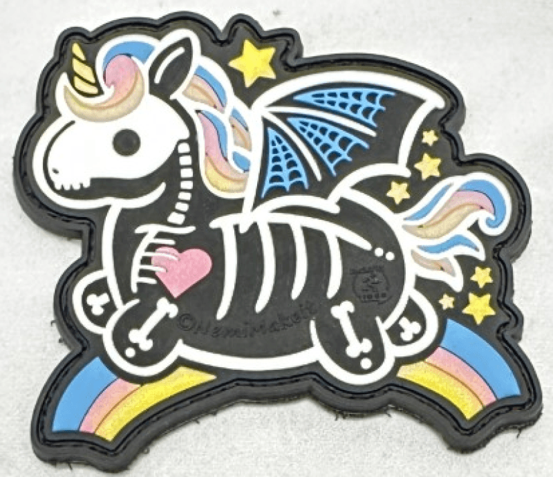 Hardball "Skeleton Unicorn" Velcro Morale Patch|Gunzone.dk
