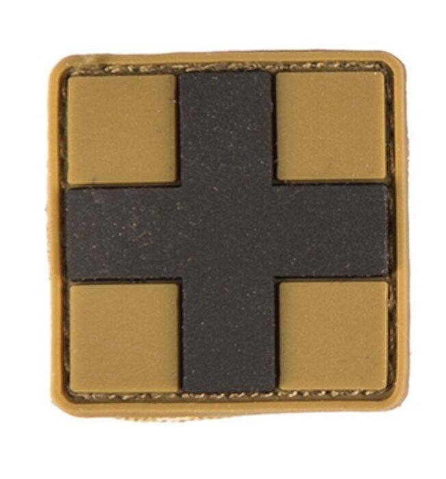 Softgun Lille Miltec 3D PVC "Medic" Patch - Tan| Gunzone.dk