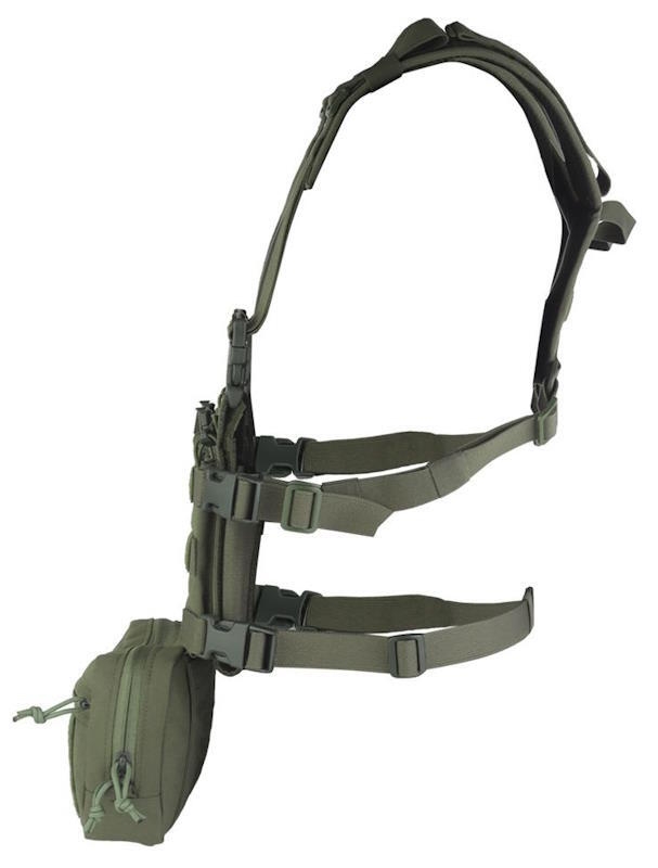 Airsoft Micro Chest Rig med rygpanel - OD|Gunzone.dk